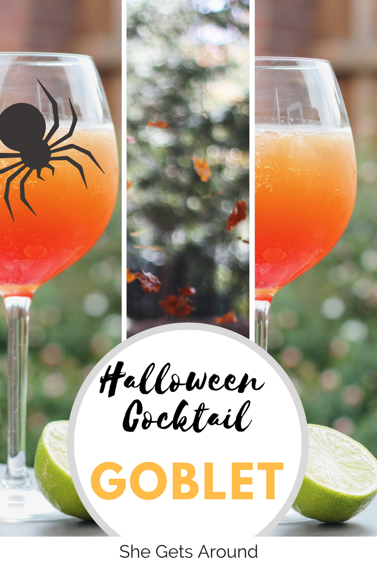 Halloween Goblet Cocktail Recipe - She Gets Around