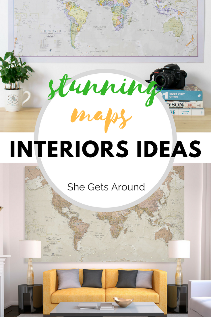 The Best Map-Themed Interiors - She Gets Around